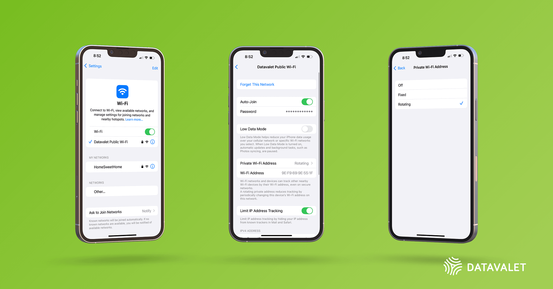 Rotation des adresses MAC : Passer de la rotation à la fixation - Datavalet